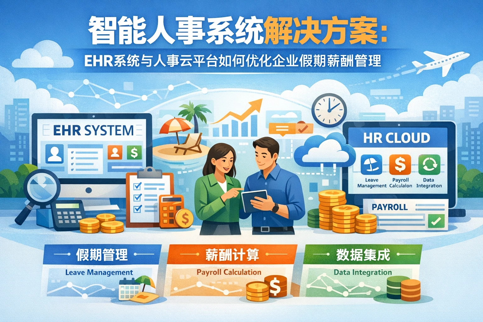 智能人事系统解决方案：EHR系统与人事云平台如何优化企业假期薪酬管理 | i人事-智能一体化HR系统